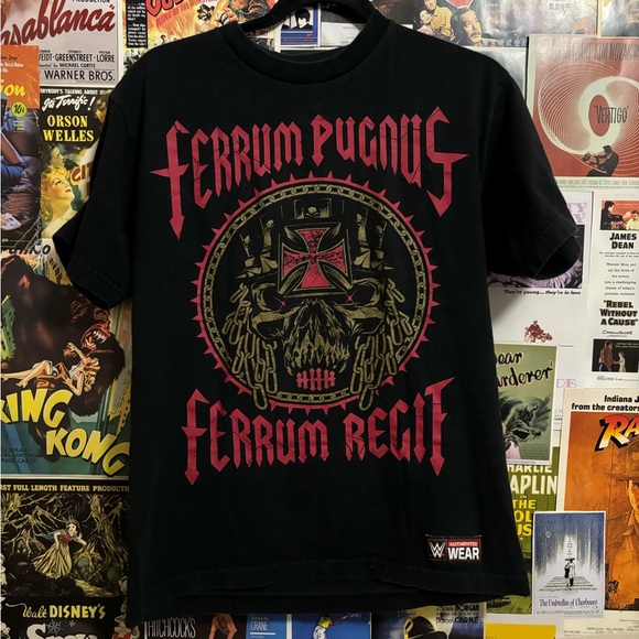 WWE | Shirts | Vintage Y2k Wwe Ferrum Pugnus Ferrum Regit T Shirt ...
